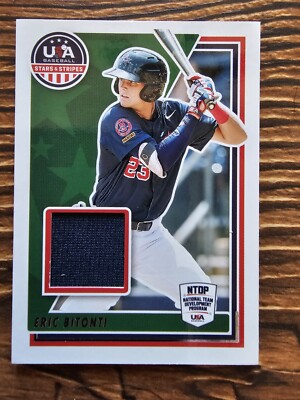 2022 Panini USA Baseball Stars & Stripes Materials Eric Bitonti #USAM ...