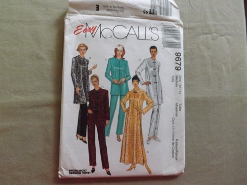 Misses Robe Top Pull-On Pants Sewing Pattern McCall's 9679 Size 12,14 ...