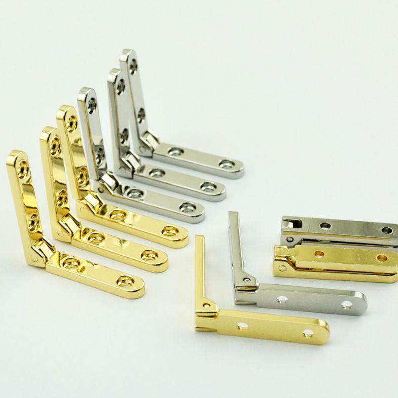 10Pcs/Bag 90 Degree Hinges Zinc Alloy Spring Hinge for Wooden Box ...