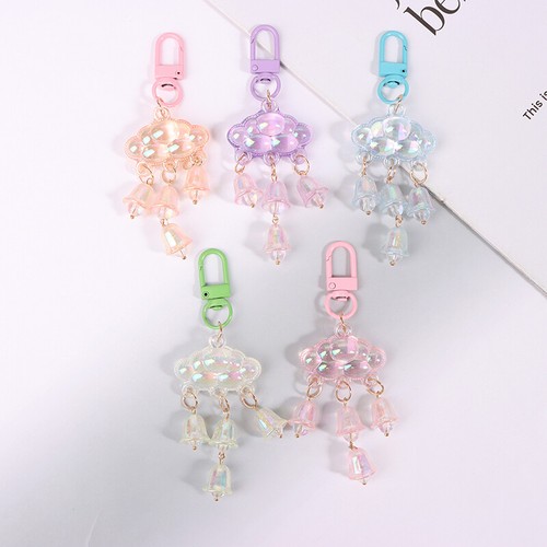 Cute Cartoon Cloud Star Keychain Pentagram Key Chain Girls Children ...