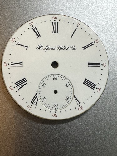 1902 16/S ROCKFORD DIAL Gr. 590 M. 3 HC PS Movement Plates Parts Repair ...