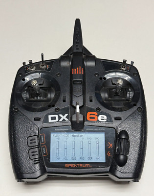 Spektrum DX6e 6 Channel DSMX RC Airplane Heli Transmitter Only Version ...