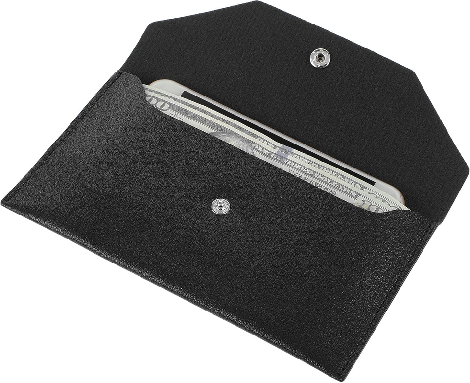 Money Envelopes for Cash, PU Leather Cash Envelope Wallet Reusable Cash ...