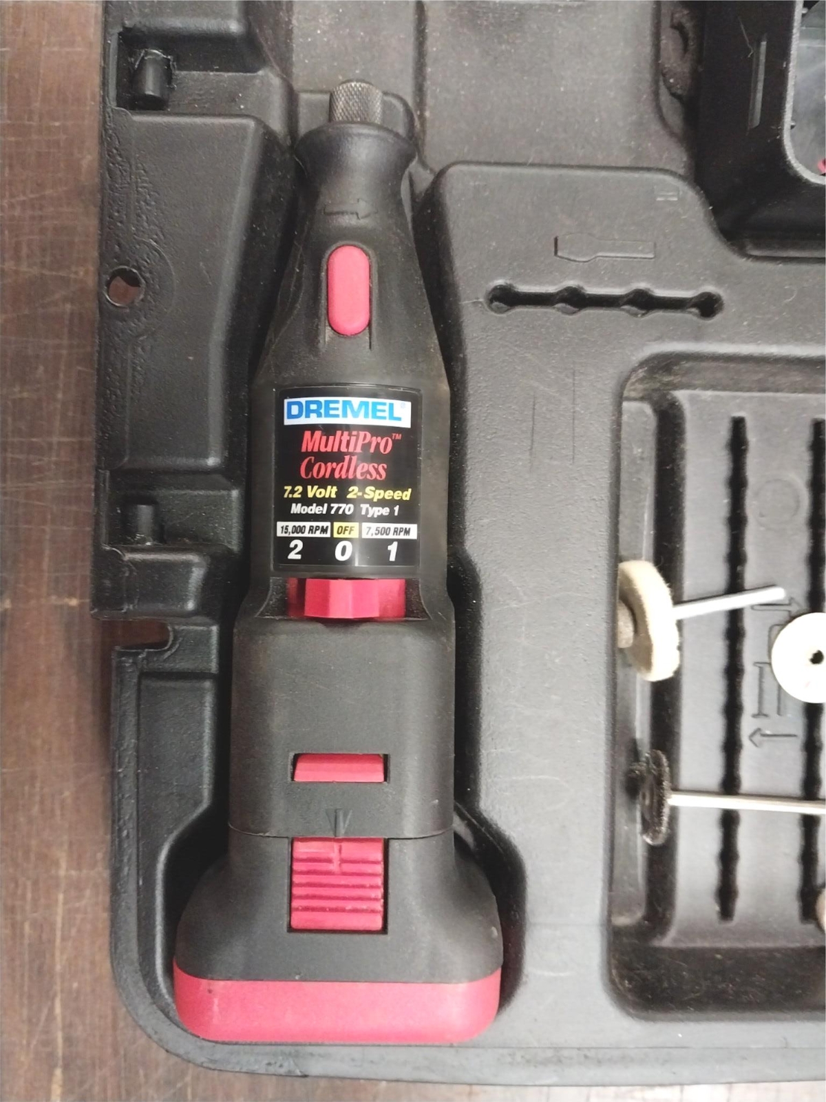 Dremel Model 770 Multi Pro 7.2V Cordless Rotary Tool Charger Case ...