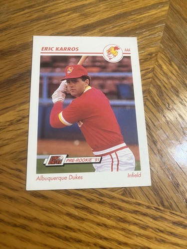 1991 Line Drive AAA Eric Karros #12 Albuquerque Dukes Pre Rookie XRC ...