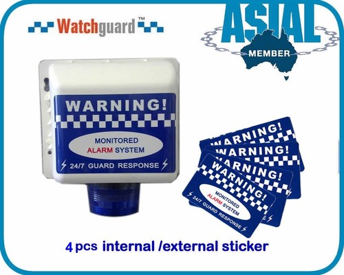 bosch dummy DIY Alarm Security Warning Stickers dummy SIREN STROBE Bell ...