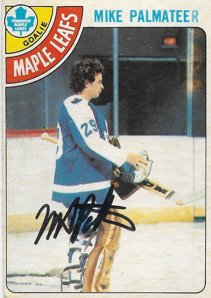 MIKE PALMATEER Authentic Signed Autograph 1978 OPC Maple Leafs NHL ...
