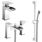 Waterfall Cascade Bathroom Taps, Basin Taps, Freestanding Bath Shower ...