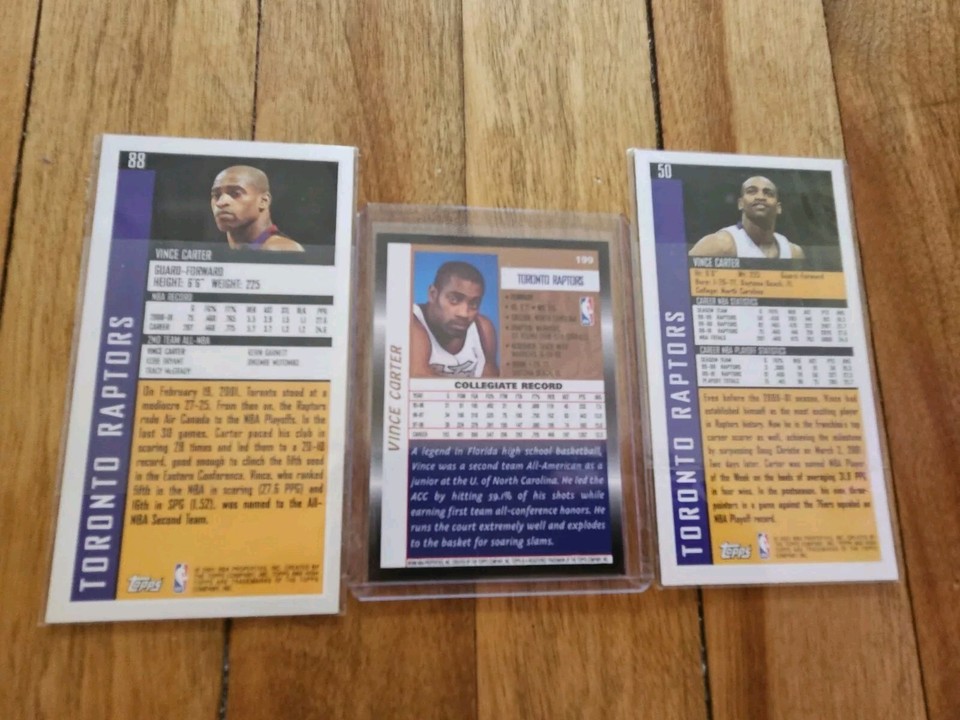Vince Carter 3 Card Lot: Rookie & Oversized Cards | eBay