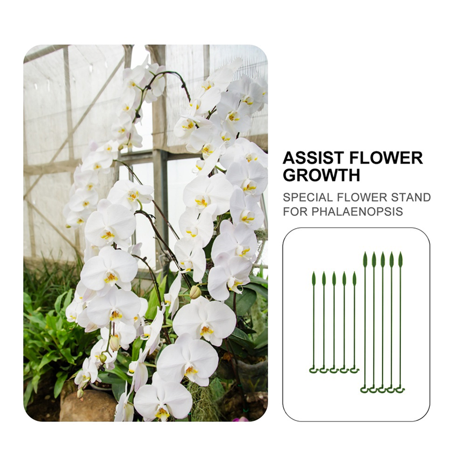 1/10X Plant Support Rod Flower Stand Succulent Orchid Flower Potted ...