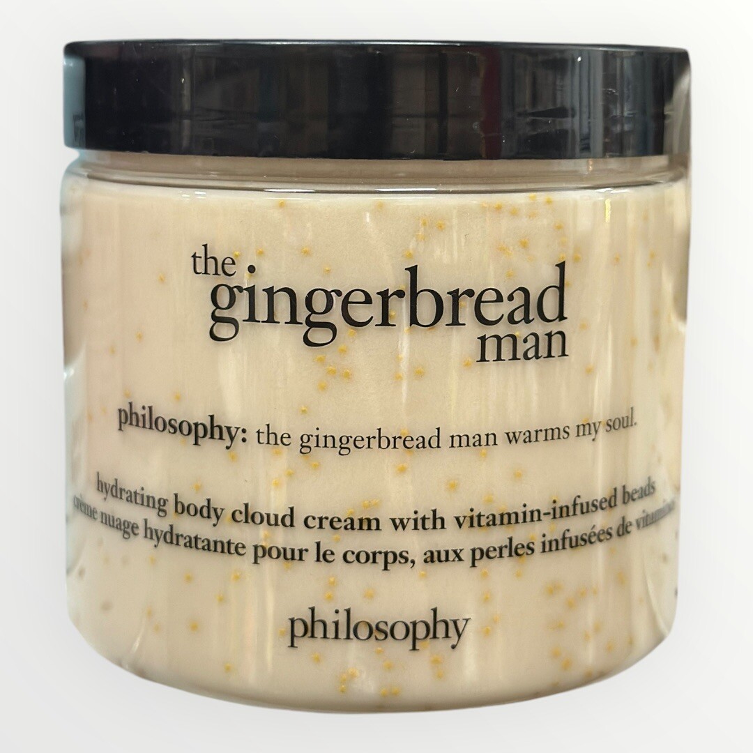 Philosophy THE GINGERBREAD MAN hydrating Body Cloud Cream 16 oz Jumbo ...