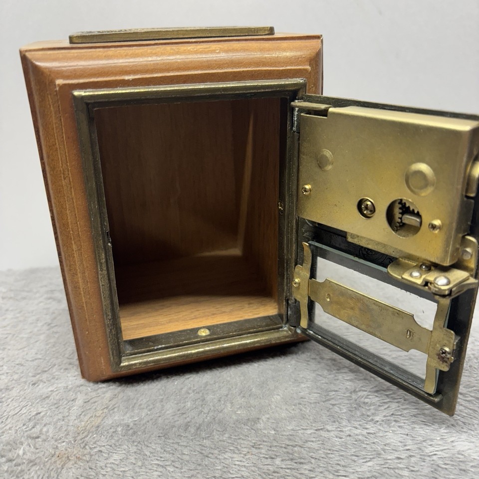 Vintage US Post Office Box Coin Bank Old Tyme Reproduction Inc. Wood ...