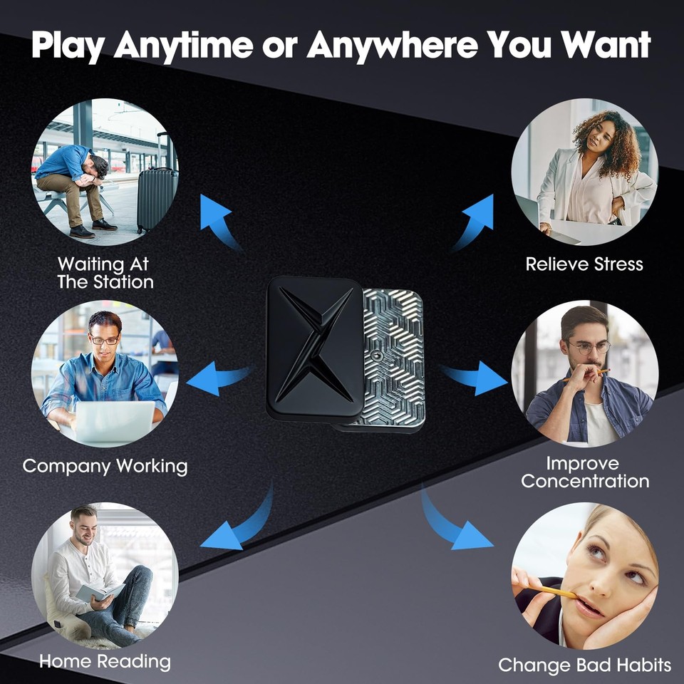 Lightning Infinite Fidget Slider Metal Magnetic Haptic Fidget Toys for ...