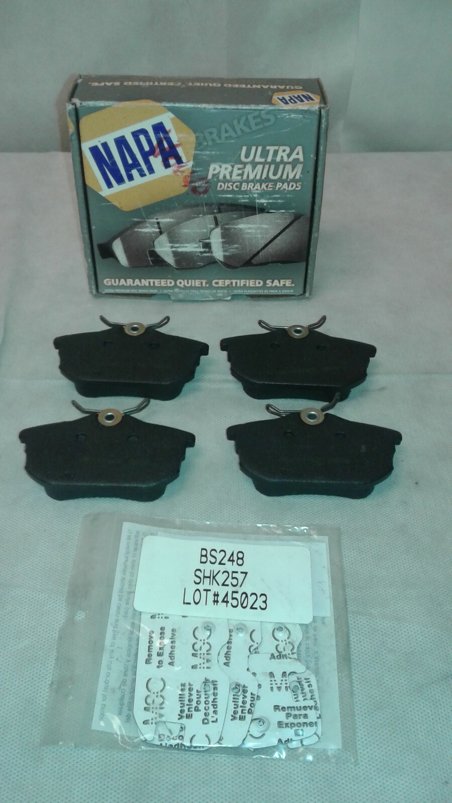 BRAND NEW NAPA REAR BRAKE PADS UP-7713-M / D838 FITS VEHICLES LISTED ON ...