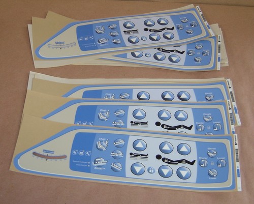 Lot Of 10 : Hill-Rom RIGHT HAND CAREGIVER CONTROL LABELS , English ...