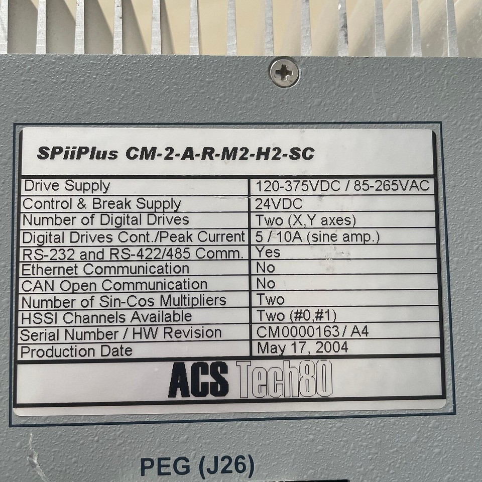 1pc used ACS drive CM-2-SC SPiiPlus CM-2-A-R-M2-H2-SC | eBay
