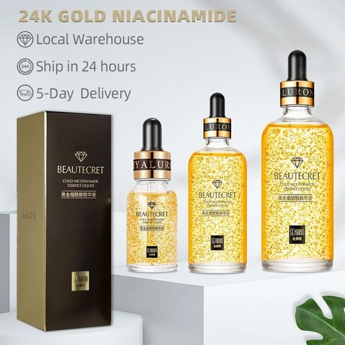 3X Gold 24K Essence Oil Collagen Hyaluronic Acid Skin Firming Anti ...