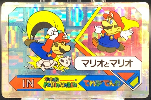 Cape Mario Dry Bones Super Mario Bros Holo Vintage Card Topsun Nintendo ...