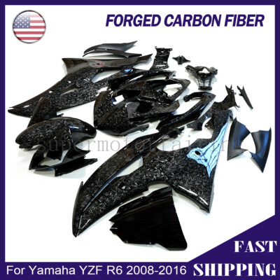 Forged Carbon Fiber Fairing Kit for Yamaha YZF R6 2008-2016 Injection ...