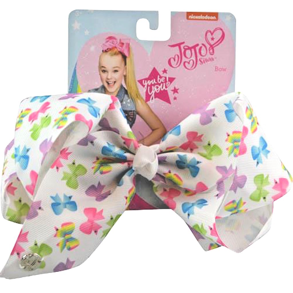 JoJo Siwa Large Multi-Color Bows Print Signature Hair Bow NEW | eBay