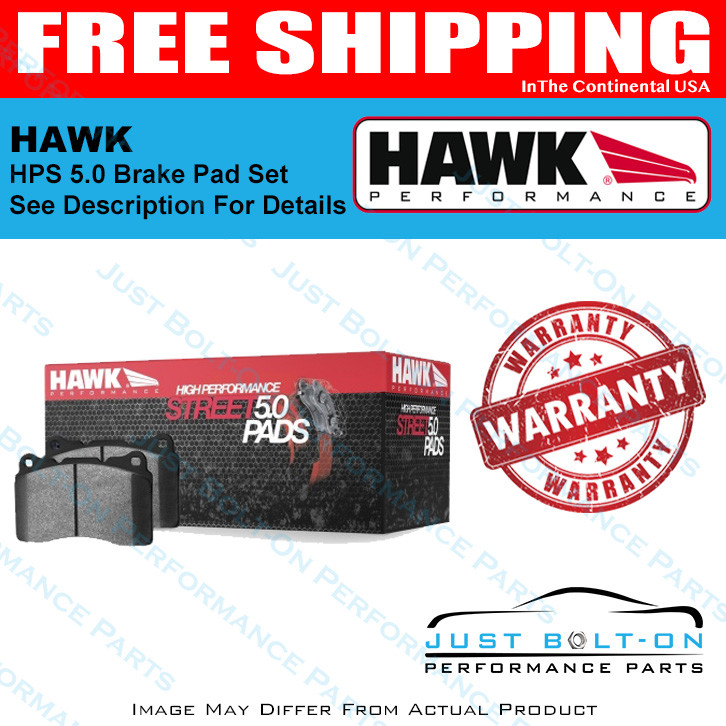 HAWK HPS 5.0 Brake Pad Sets Performance Vehicle Fitment See Descr ...