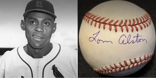 RARE Tom Alston Died 1993 PSA/DNA Signed Baseball 1st Black St. Louis ...