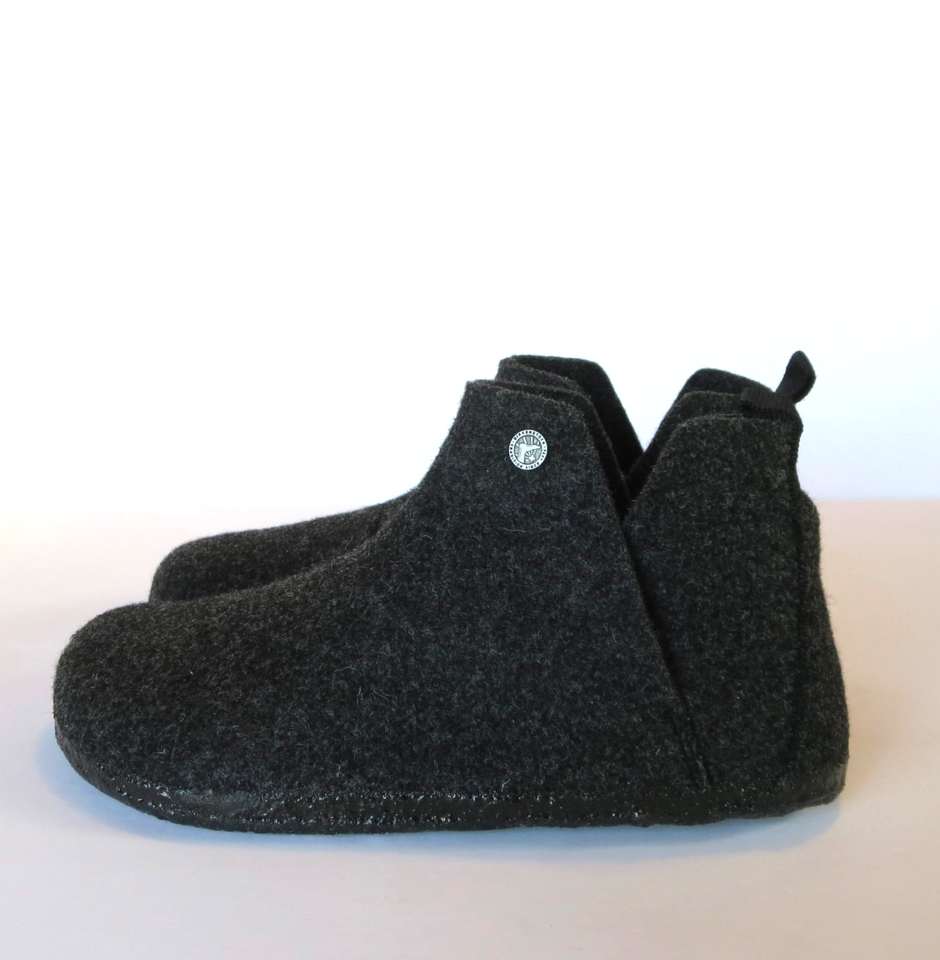 Birkenstock Andermatt Slippers (Eu 44, US 11) Charcoal Grey Wool Felt ...