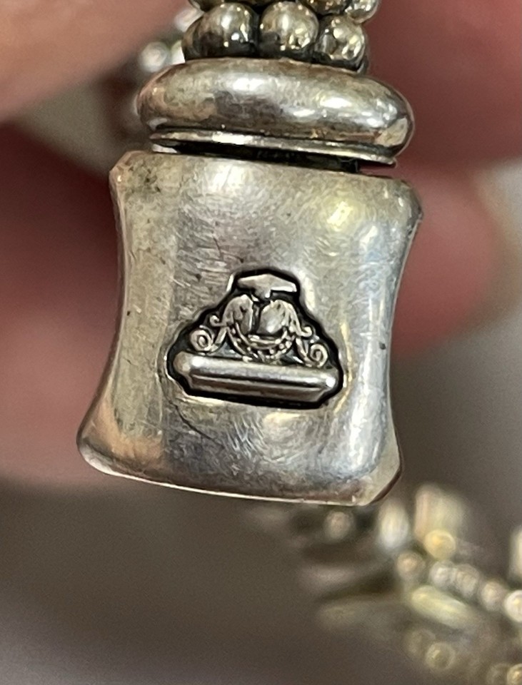 LAGOS 18K Yellow Gold and Sterling Silver Caviar Rope Bracelet With ...