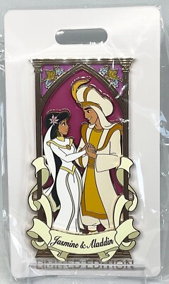 Disney WDI D23 2024 Wedding Aladdin & Jasmine LE 300 Pin | eBay