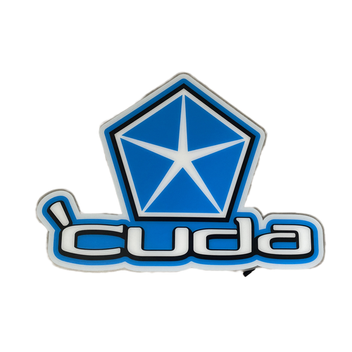Large Lighted Plymouth Cuda sign Hemi Cuda Barracuda Plymouth Rapid ...