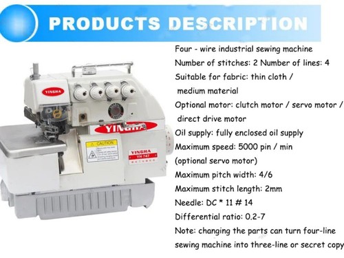 Commercial-home Sewing Machine Industrial Four-line Sewing Machine ...