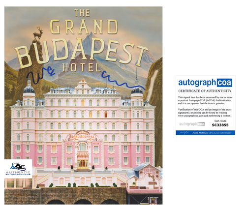WES ANDERSON AUTOGRAPH SIGNED THE GRAND BUDAPEST HOTEL 8X10 PHOTO ACOA ...