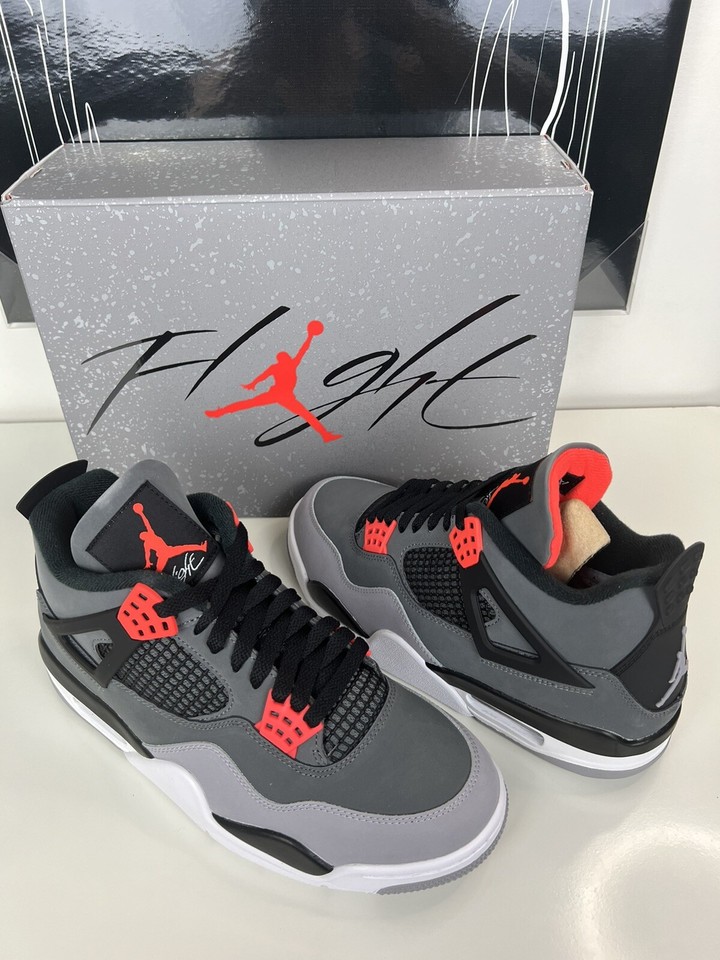 Air Jordan 4 Retro Dark Grey Infrared DH6927-061 Men’s Size 8.5/ Women ...