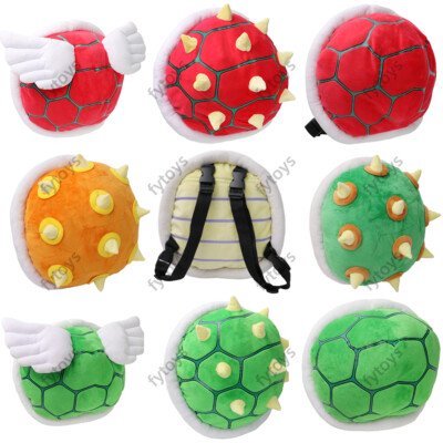 Super Mario Bros. Plush Backpack Toys Koopa Troopa Shell Soft Stuffed ...