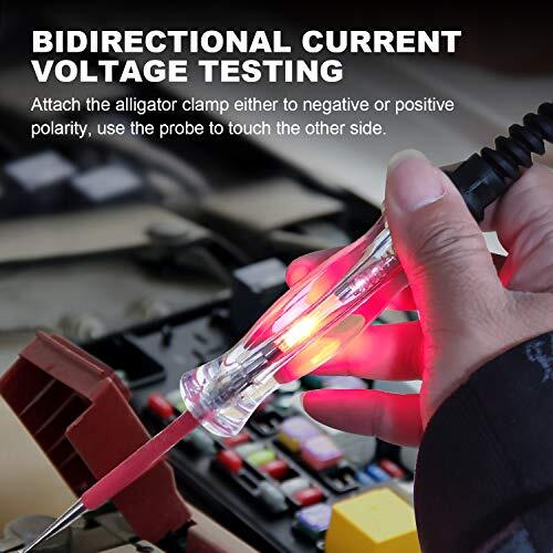 Premium LED Bulb Automotive Circuit Tester, 6-24V Test Light with 135 ...