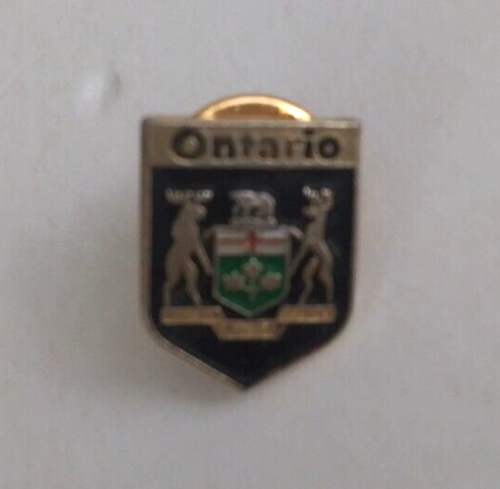 Vintage Ontario Shield Emblem Tiny Lapel Hat Pin | eBay