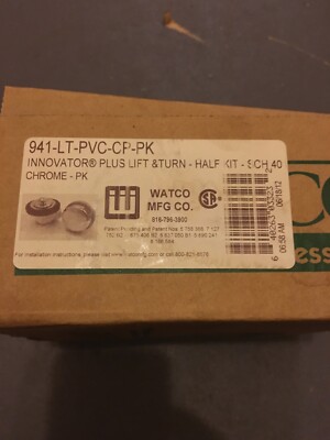 Watco 901-LT-PVC-CP-PK Innovator Lift & Turn Half Kit Chrome Brand New ...