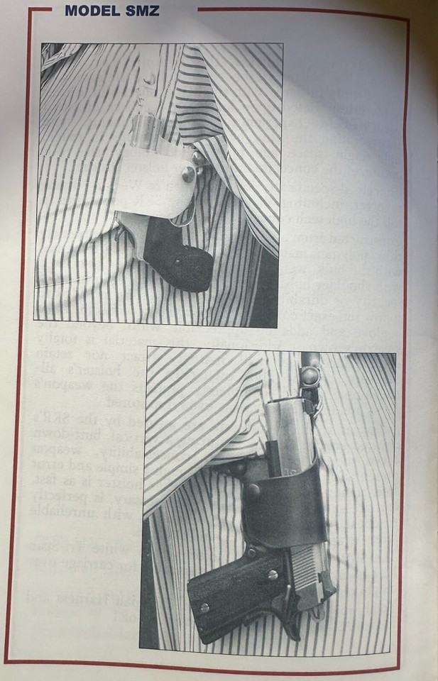 K.L. Null SMZ Upside Down Shoulder Holster For S&W J Colt Revolver w ...