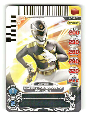 Power Rangers Trading Card Game Black Megaforce Ranger #1-039 | eBay