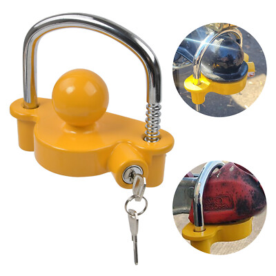 Trailer Hitch Lock 50mm Tow Ball Towing Bar Security Coupling ...