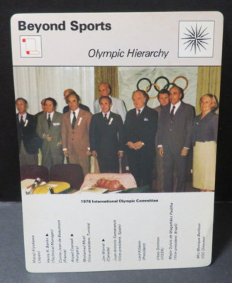 SC332 1977-79 SPORTSCASTERS BEYOND SPORTS OLYMPIC HIERARCHY | eBay