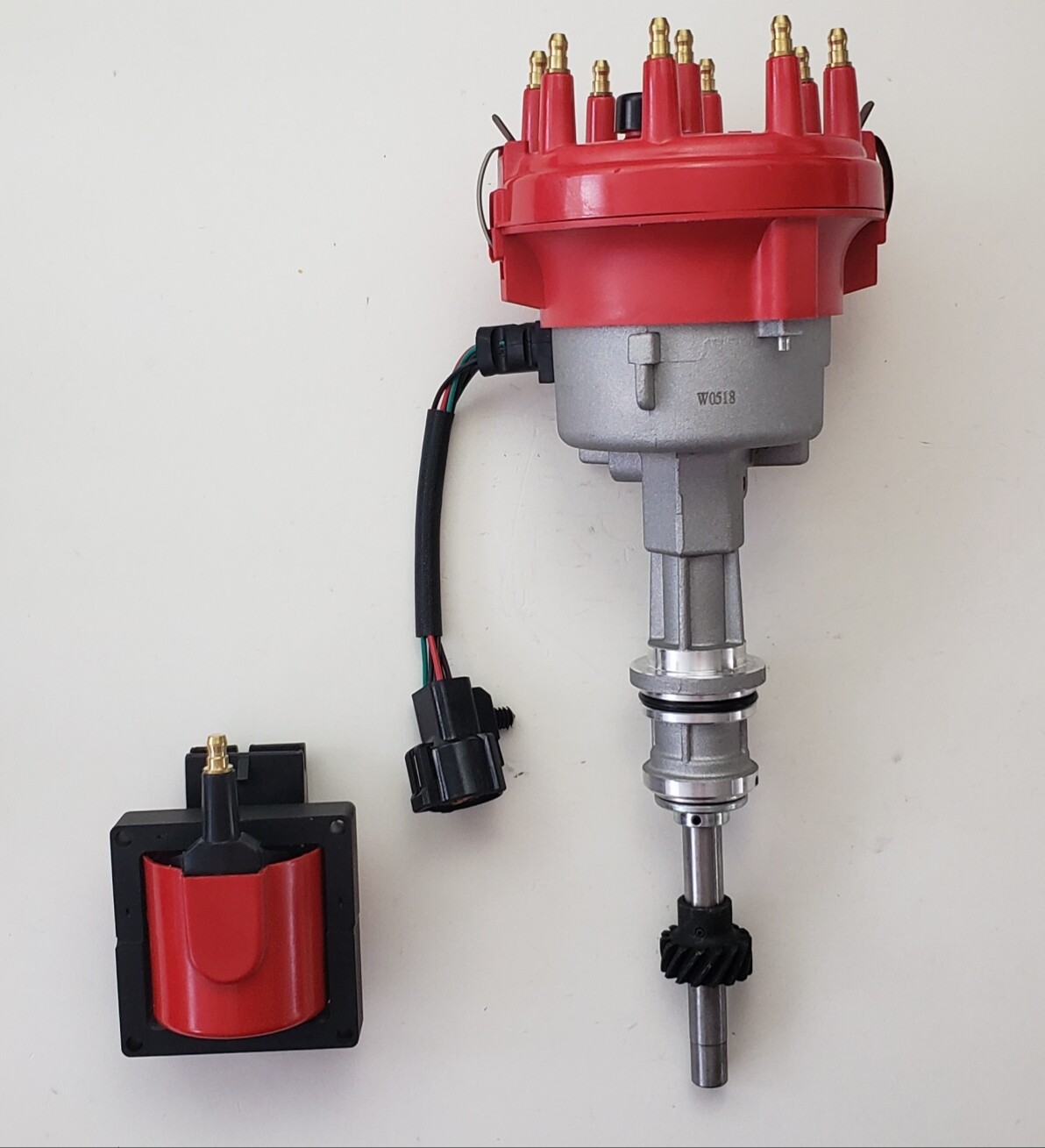 1990-1995 FORD 5.8L 351 RED EFI DISTRIBUTOR + 48,000 VOLT TFI COIL | eBay