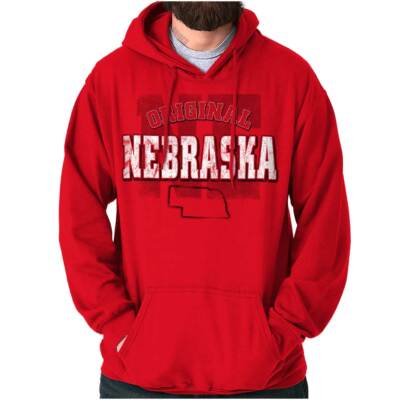 Nebraska Original Hometown Vacation Gift NE Hoodie Hooded Sweatshirt ...
