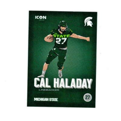Cal Haladay Michigan State Spartans 2023 ONIT football card ICON | eBay