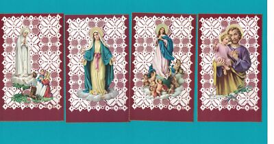 ITALIAN PAPER HOLY CARD STOCK ST JOSEPH LADY OF GRACE FATIMA THE ...