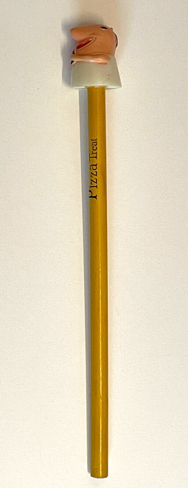 Vintage Little Caesars Pizza Treat Unsharpened Pencil w/ Plastic Topper ...