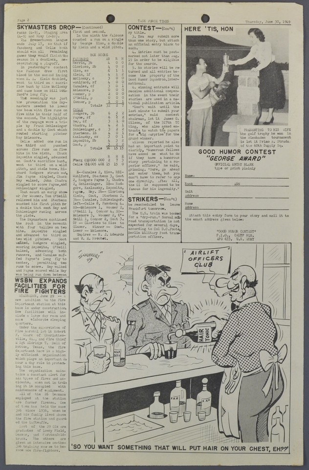 1949 COMBINED AIRLIFT TASK FORCE TIMES Military Newspaper VOL III NO ...