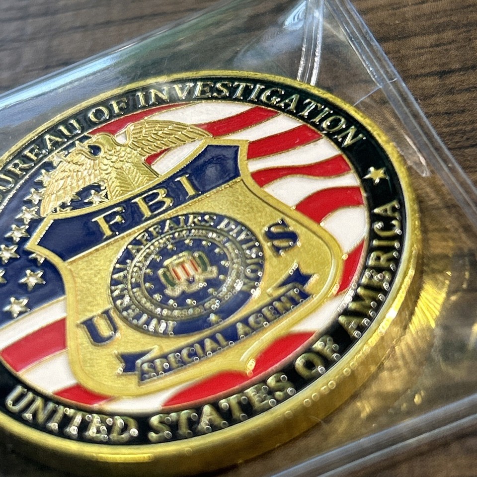 FBI Federal Bureau Of Investigation "Special Agent" USA Challenge Coin ...