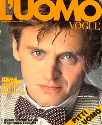 L'UOMO VOGUE Magazine January 1983 MIKHAIL BARYSHNIKOV Aldo Fallai Vtg ...