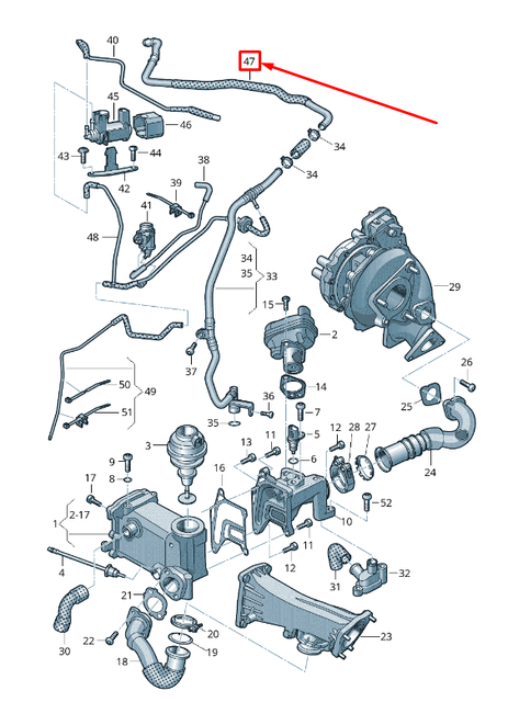 AUDI A6 Avant C7 Engine Vacuum Hose 059131055M GENUINE for sale online ...